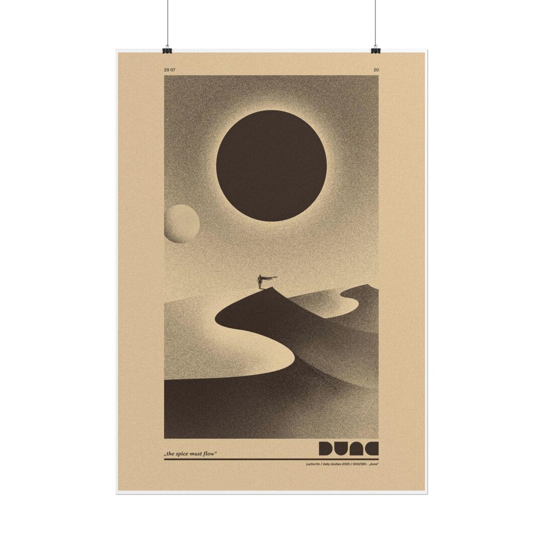 Dune Poster, Dune Movie Poster , Arrakis Desert Planet Sandworms, Dune ...