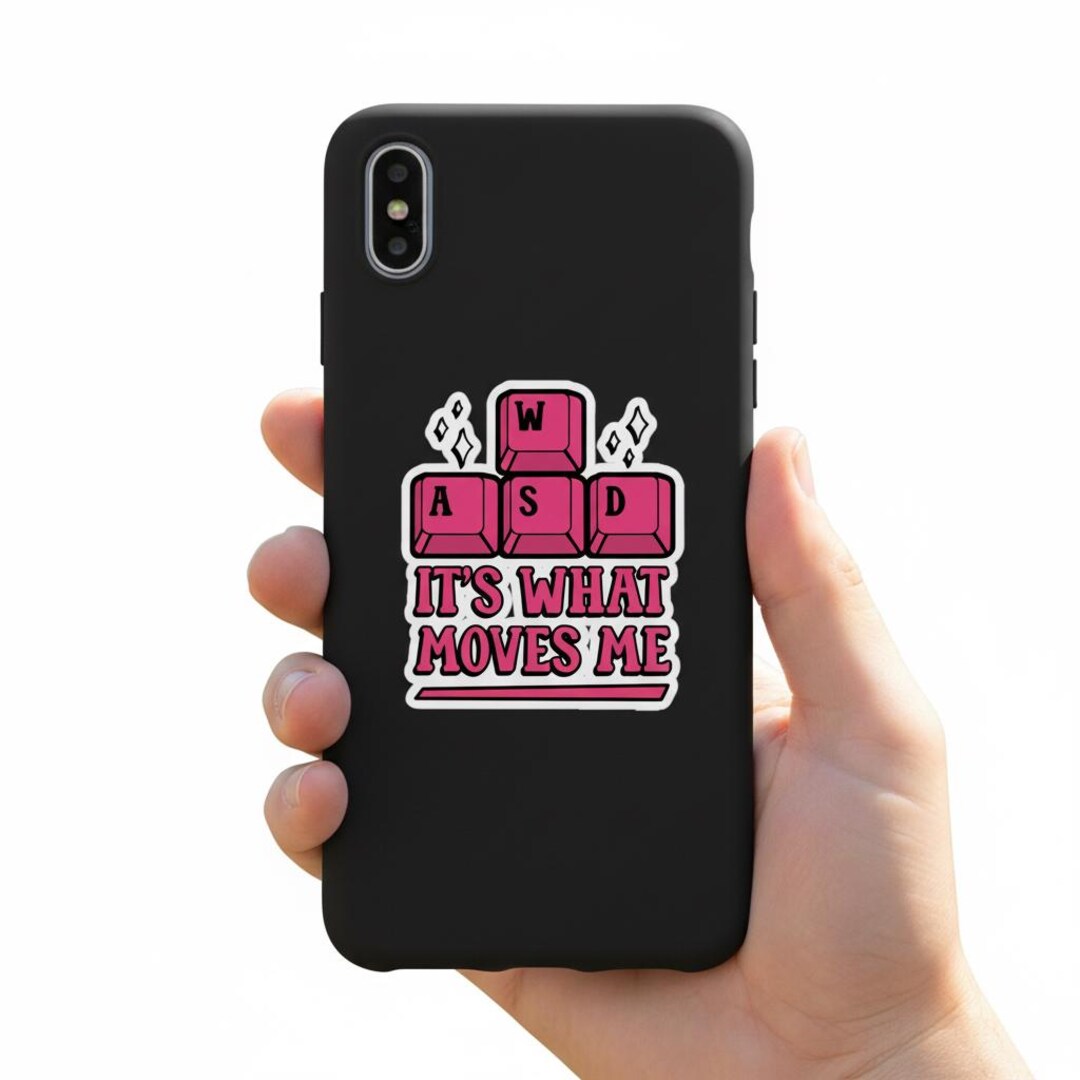 Its What Moves Me Gamer Sticker WASD Keyboard Gaming Sticker Funny PC ...