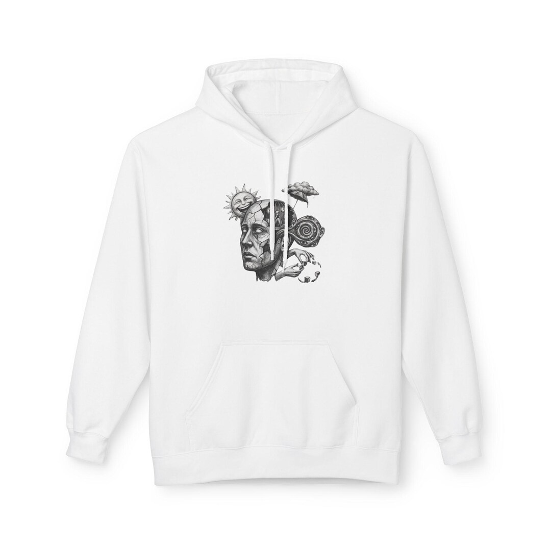 Mental Illness Hoodie | Surreal Art Anxiety Depression Overthinking ...