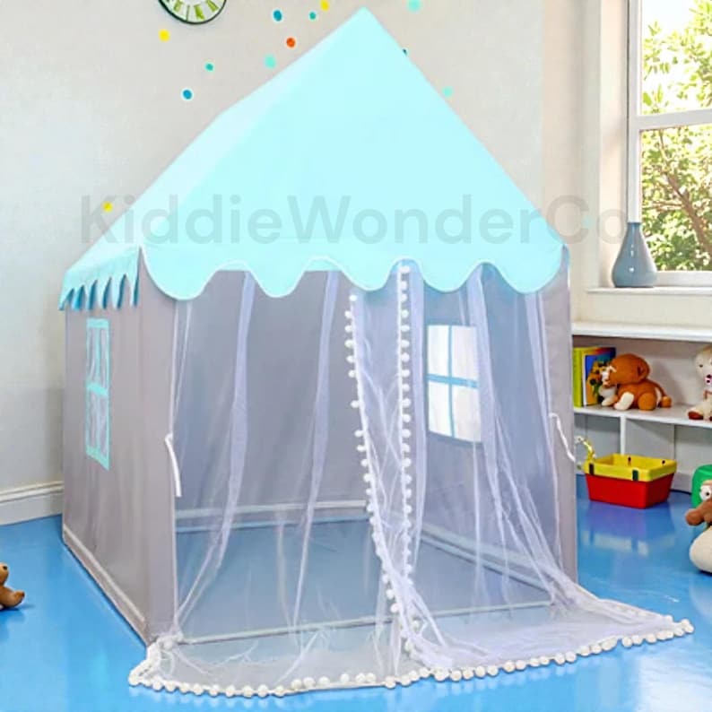 Large Kids Teepee Tent 1.35m – Portable Folding Play Tent, Princess ...