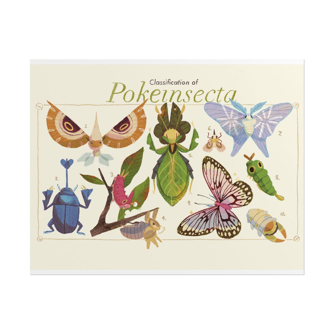 Bug Type Classification Print - Etsy