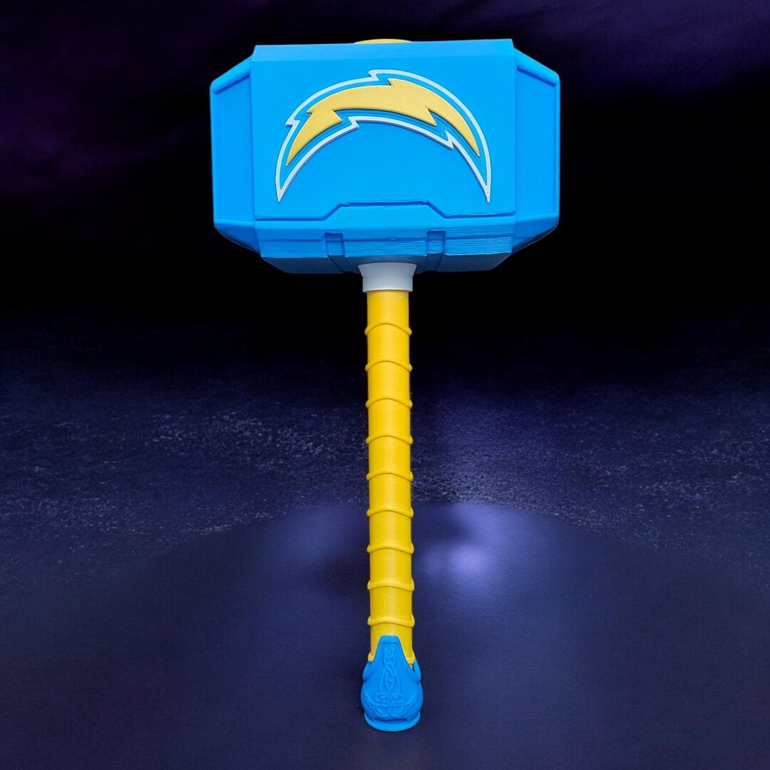 Las Angeles Chargers Thor Hammer, 3D Printed Football Gear - Etsy