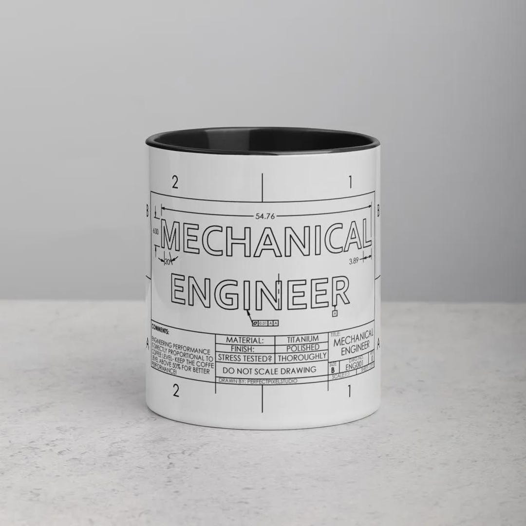 Engineer Mug Mechanical Engineer Coffee Mug for Engineer Technical ...