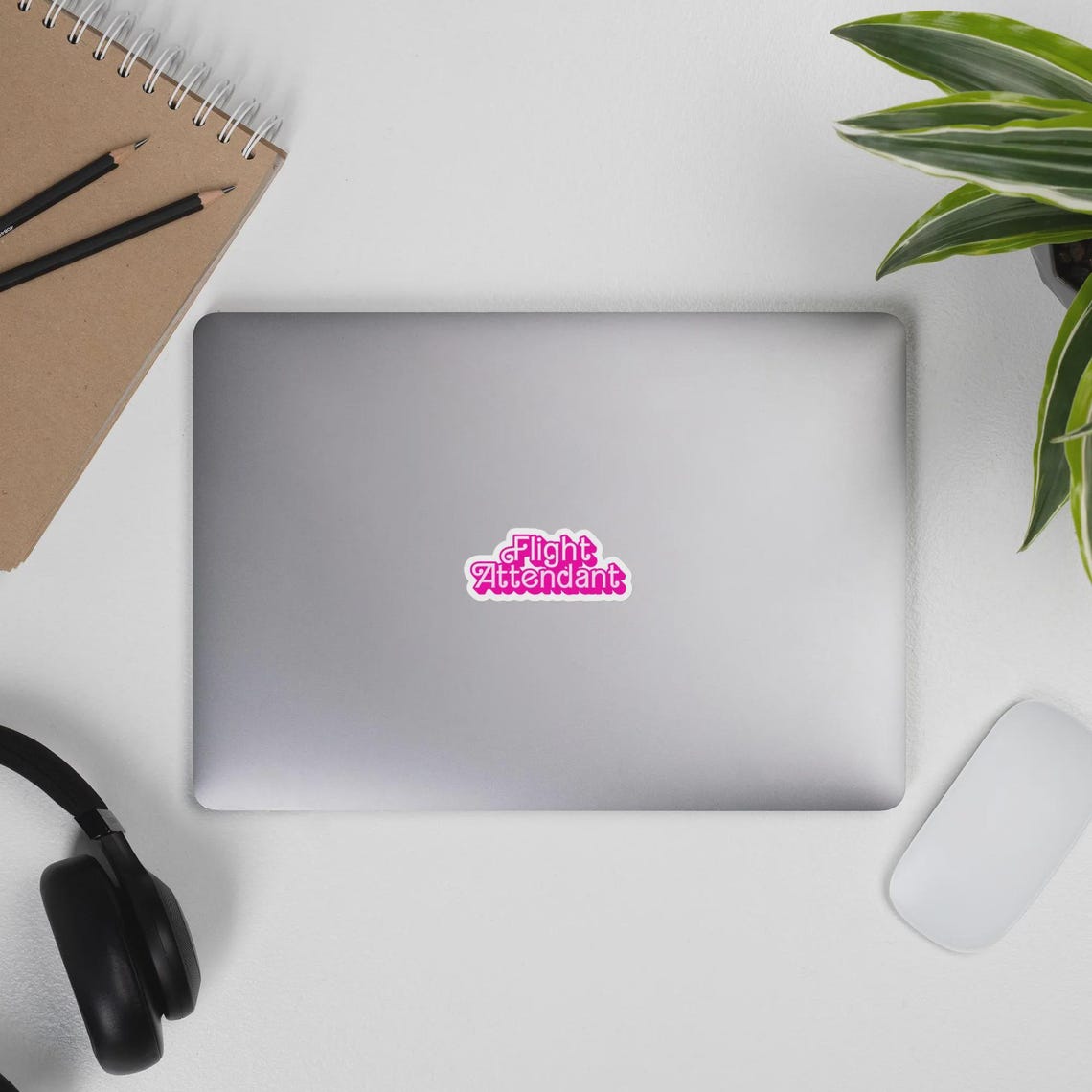 Flight Attendant Sticker: Aviation Gift for Cabin Crew, Laptop Decal ...