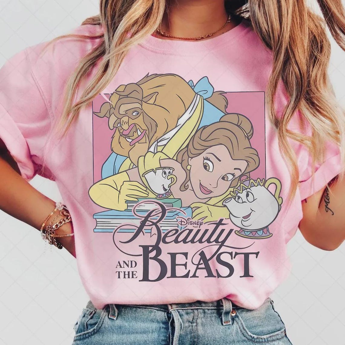 Beauty and the Beast PNG, Disney Rose Clipart, Cute Lumiere Mrs Potts ...