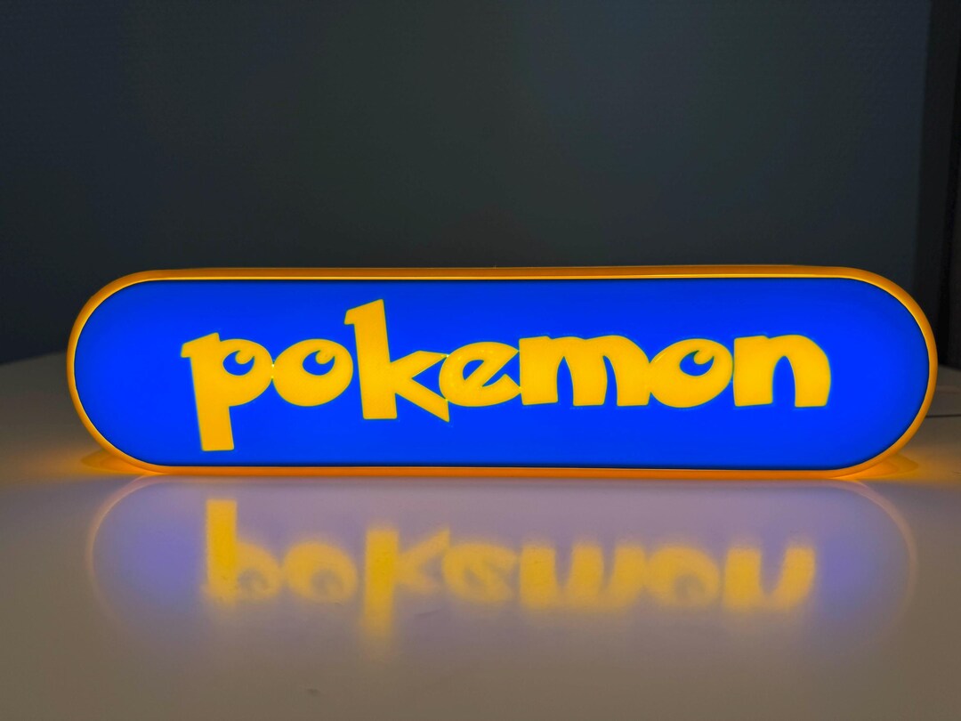 Pokémon Inspired LED Lamp | Anime Gamer Room Decor | LED Desk Lamp ...