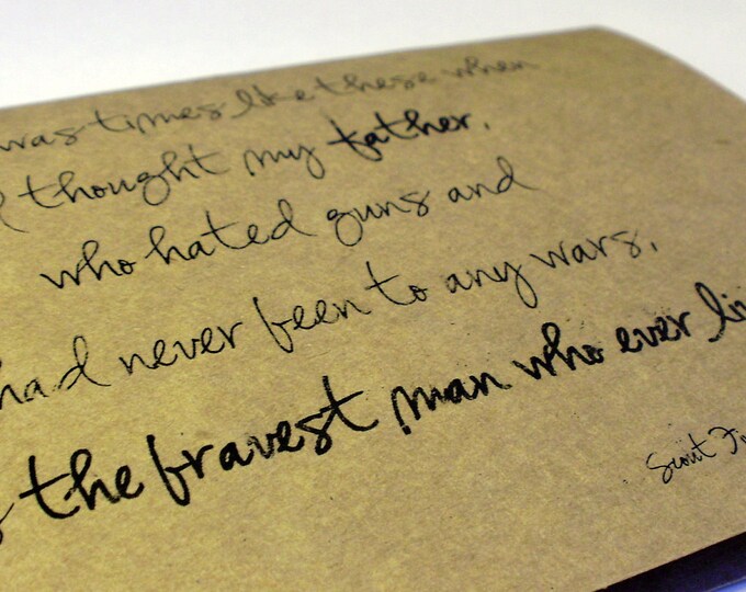 Bravest Man Who Ever Lived. to Kill a Mockingbird Quote. Blank - Etsy