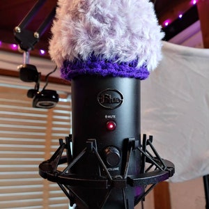 Crochet Pattern: Fuzzy Windscreen Mic Cover for Blue Yeti Microphones ...