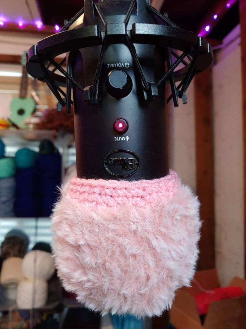 Crocheted Blue Yeti Mic Fuzzy Windscreen Pop Filter Custom - Etsy UK