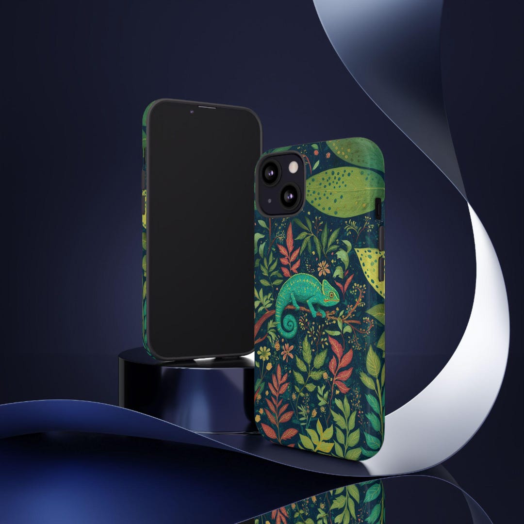 William Morris Chameleon Phone Case | Botanical Jungle Art, Protective ...