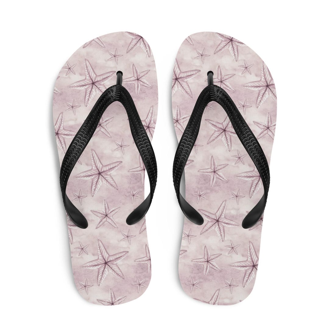 STARFISH SUBTLETY Designer Flip-flops for Beach, Pool, Spa, and More - Etsy