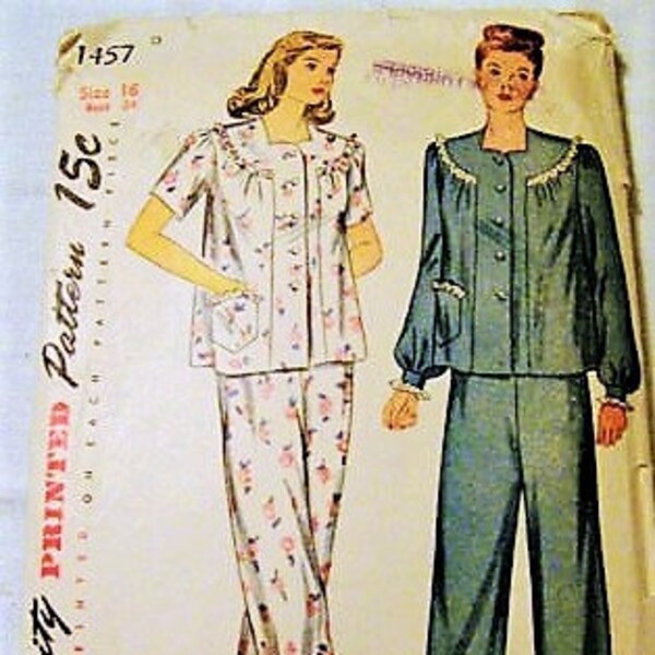 1940s Sewing Pattern - Etsy