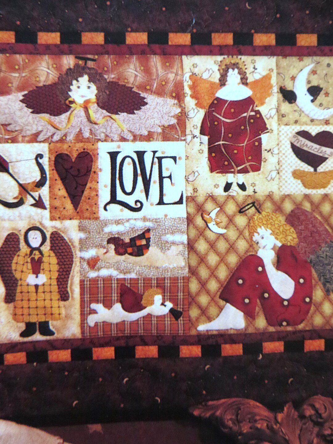 Angel Love Quilt Pattern, Mumm's the Word, Debbie Mumm AP-46, 25 X 21 ...