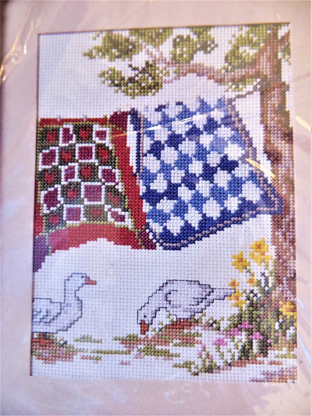 Clothesline Quilts Counted Cross Stitch Kit, Creative Circle 1689, 8 X ...