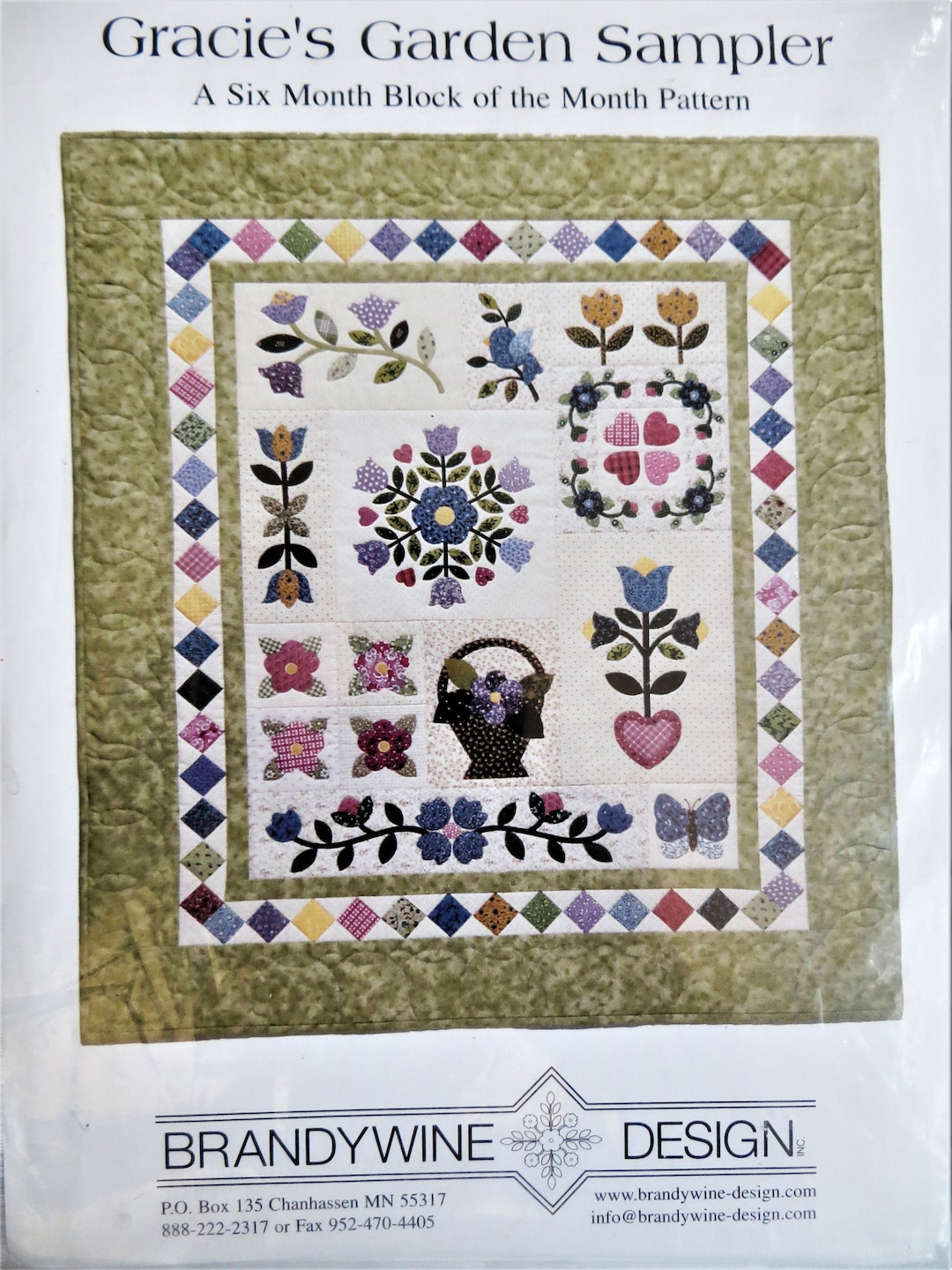 Brandywine Design Quilt Pattern, Gracie's Garden Sampler, BWD-A05 ...
