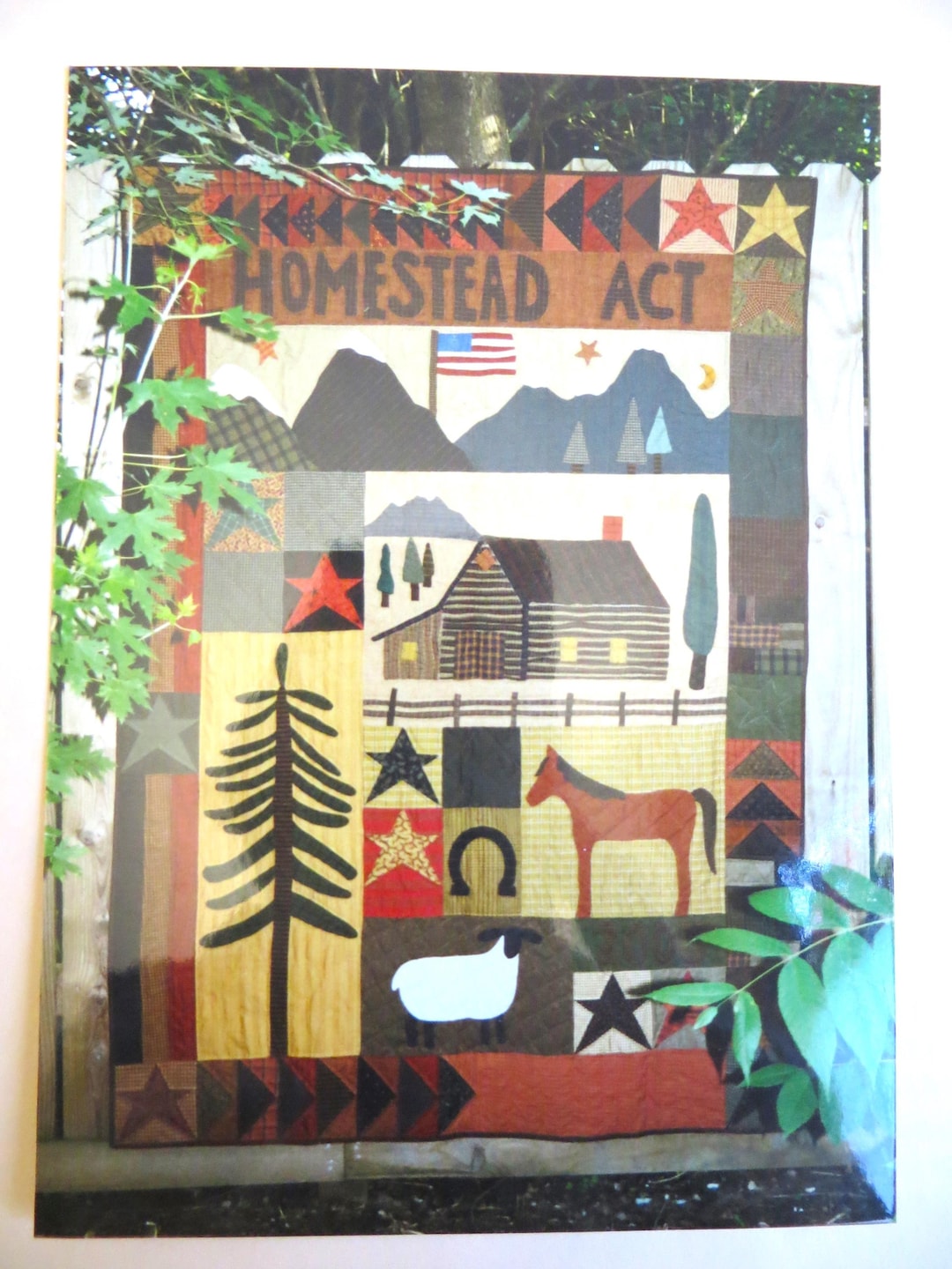 Homestead Act Quilt Pattern Country Threads 532, Rustic Farmhouse ...