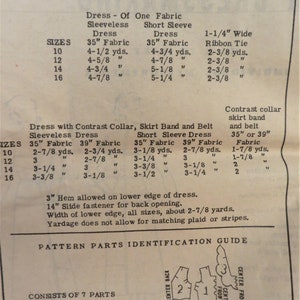 Anne Adams 4819 Dress Pattern, Full Dress Big Collar, Square Neckline ...