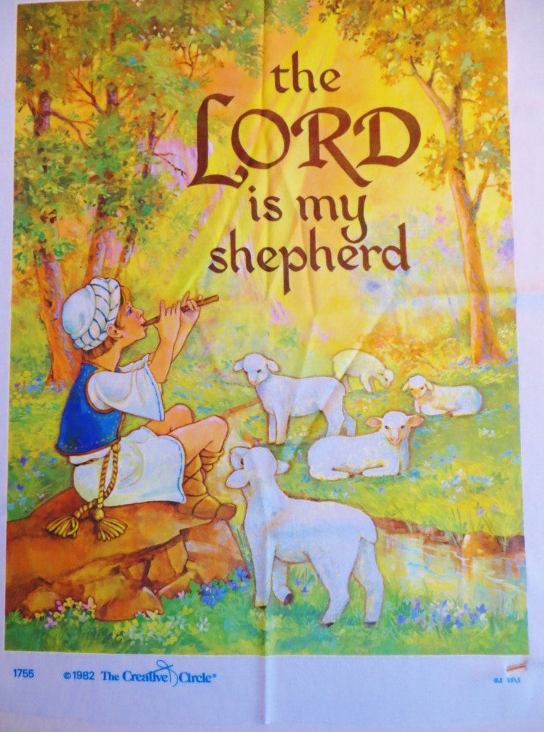 The Lord is My Shepherd, Religious Embroidery Kit, Creative Circle 1755 ...