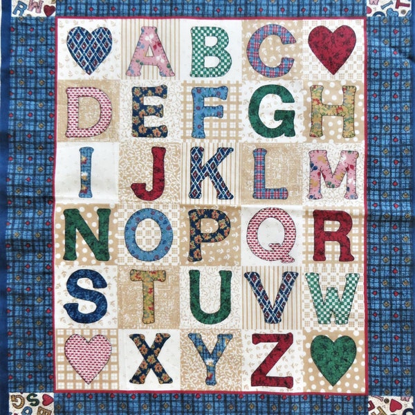 Alphabet Fabric - Etsy