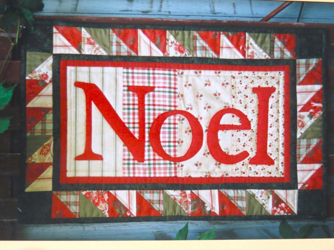 Noel Christmas Quilt Pattern, Country Threads 578, 14 X 22 Wall Quilt ...