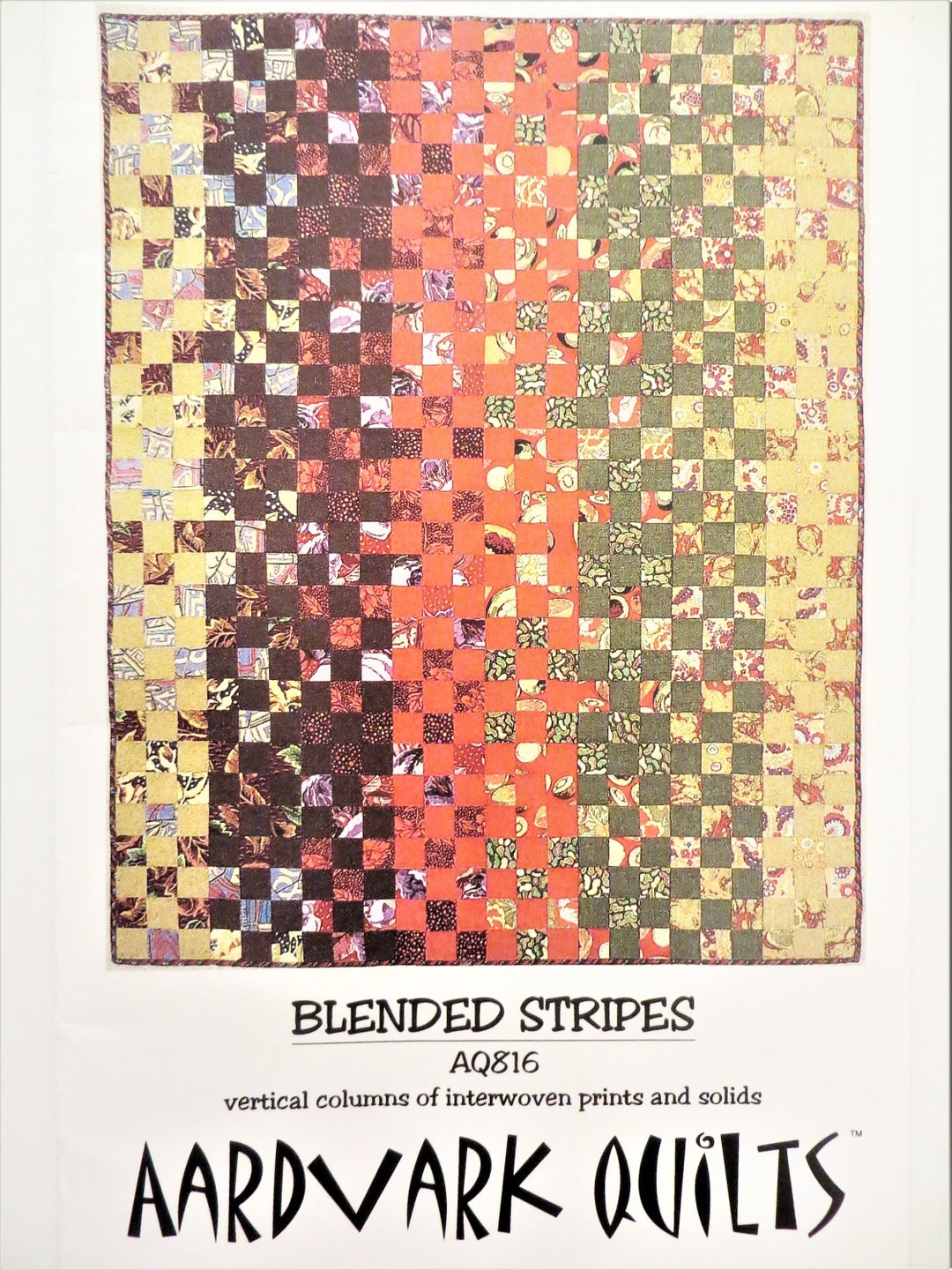 Blended Stripes Quilt Pattern, Aardvark Quilts AQ816, 48 X 60" Throw ...