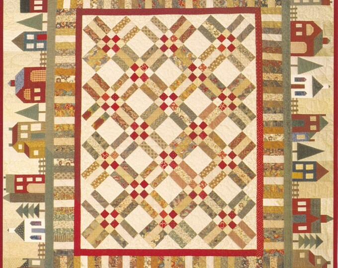 Quilt Pattern, Around the Block, the Rabbit Factory, House Tree ...