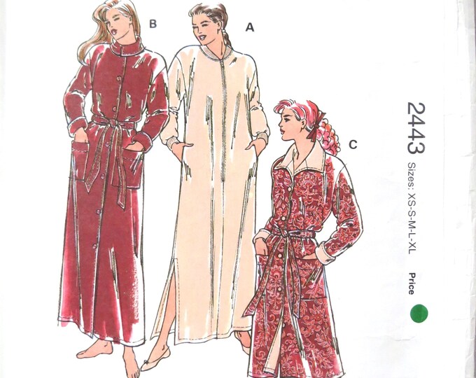 Kwik Sew 2443 Robes Sewing Pattern, for Firm Stretch Knits, Front ...