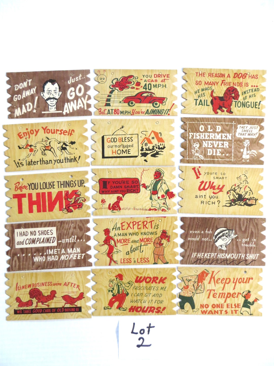 Vintage 50s Komic Kards Lot of 15 Comic Funny Postcards, Heavy ...