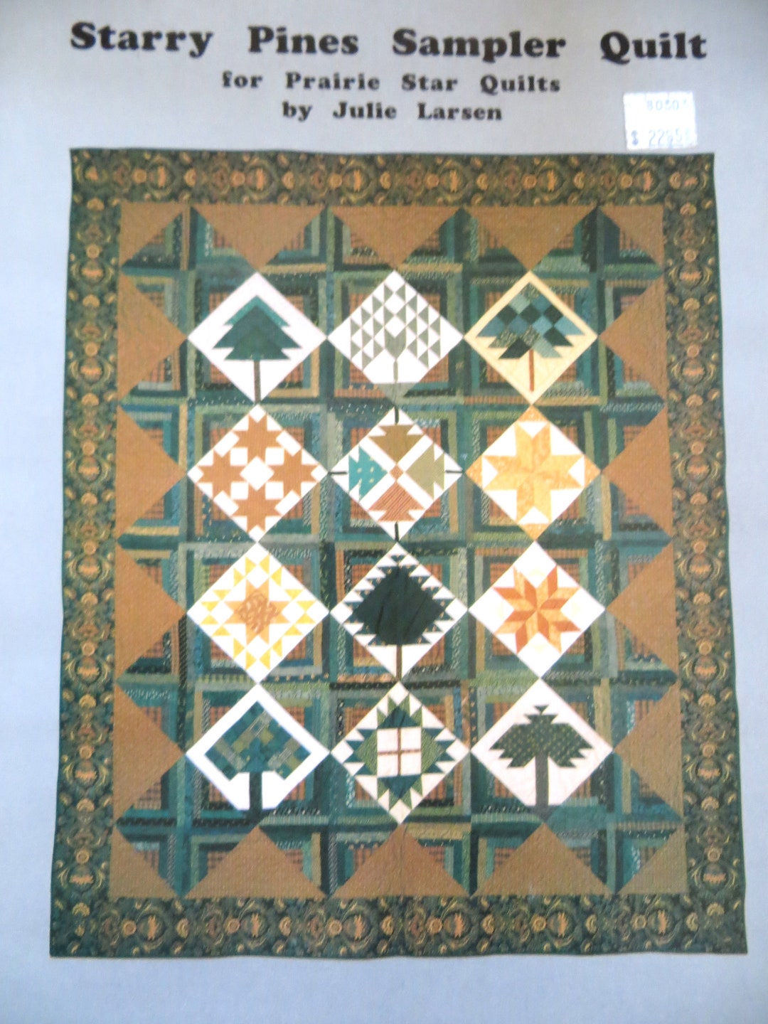 Starry Pines Sampler Quilt Pattern Booklet Julie Larsen Prairie Star ...