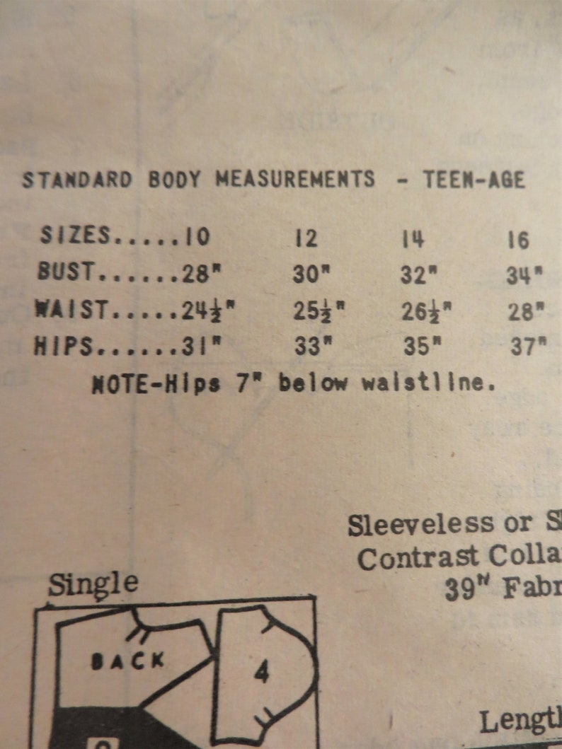 Anne Adams 4819 Dress Pattern Full Dress Big Collar Square - Etsy