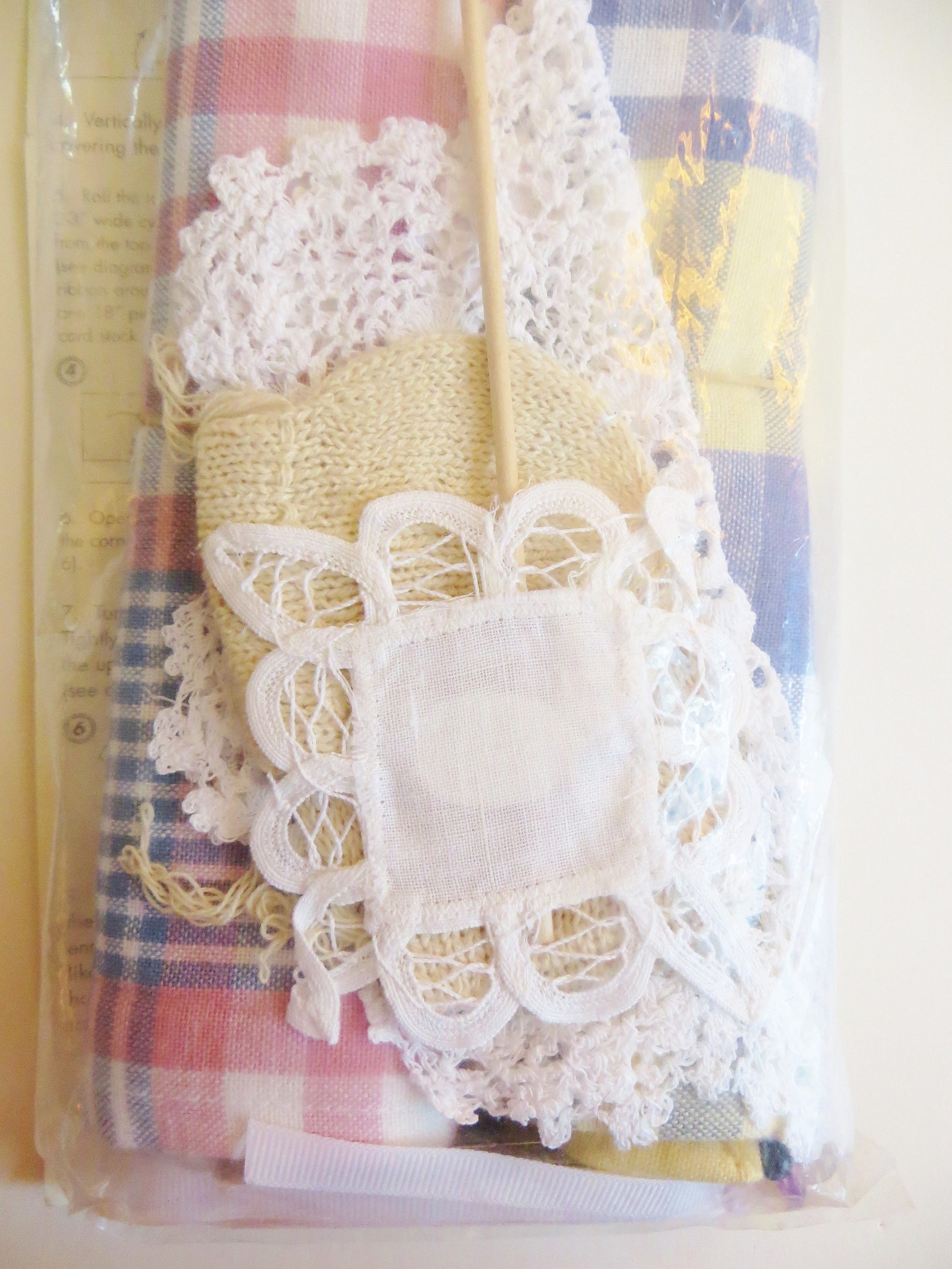 Dishtowel Baby Rag Doll Kit Becki & Boo Boo Pullapart Kit - Etsy