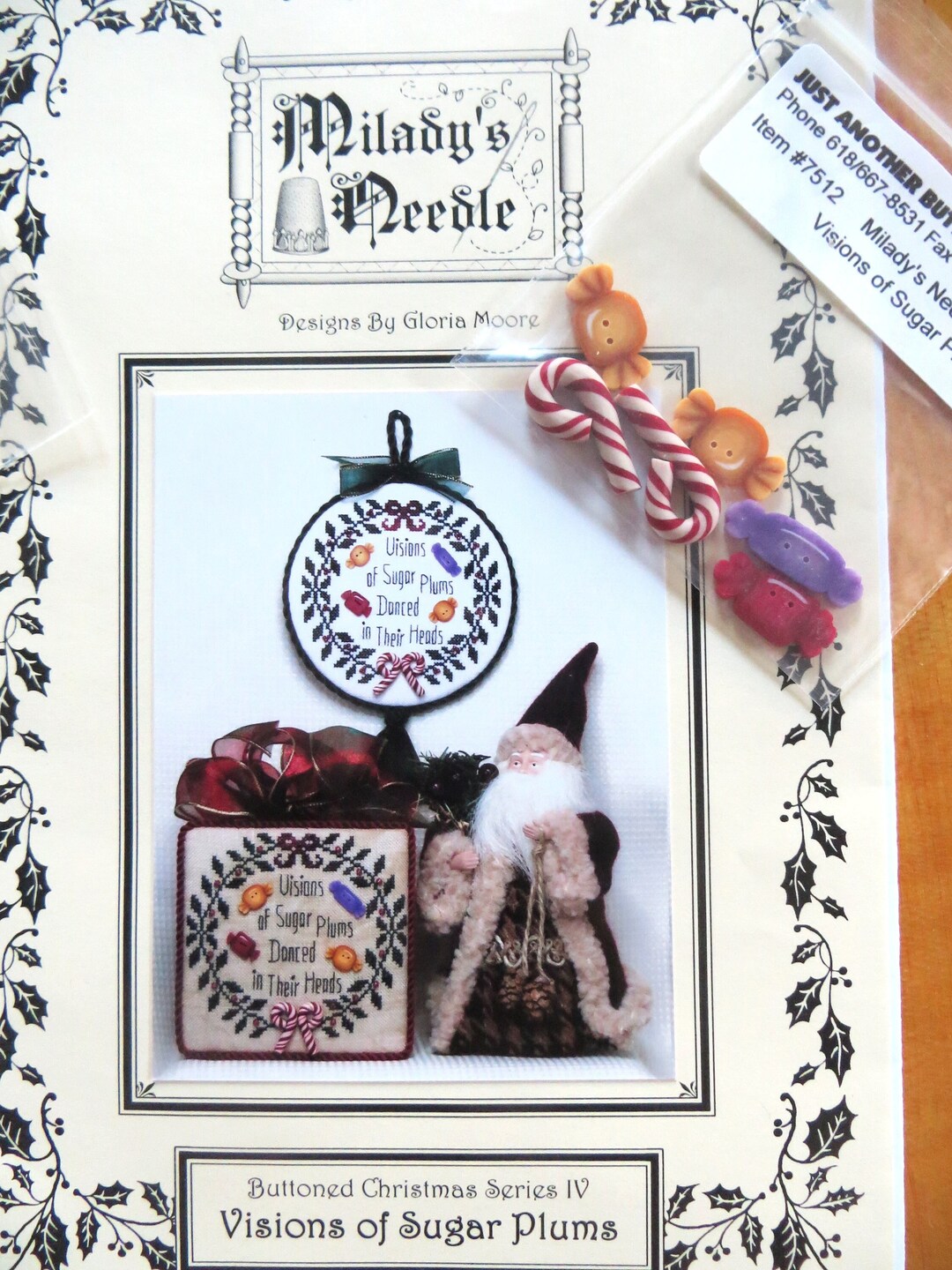 Visions of Sugar Plums Counted Thread CHART Pattern Plus CHARM Pack ...