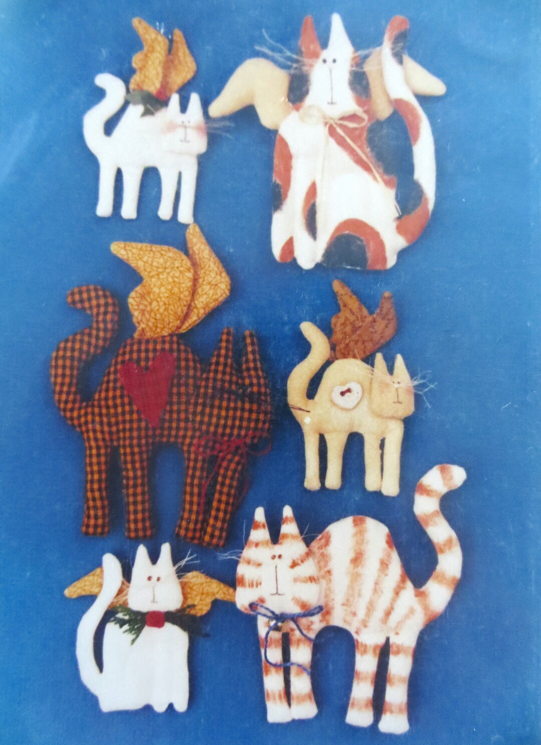 Angel Cats Soft Stuffed Cats With Wings Sewing Pattern, to Sew Small 4 ...