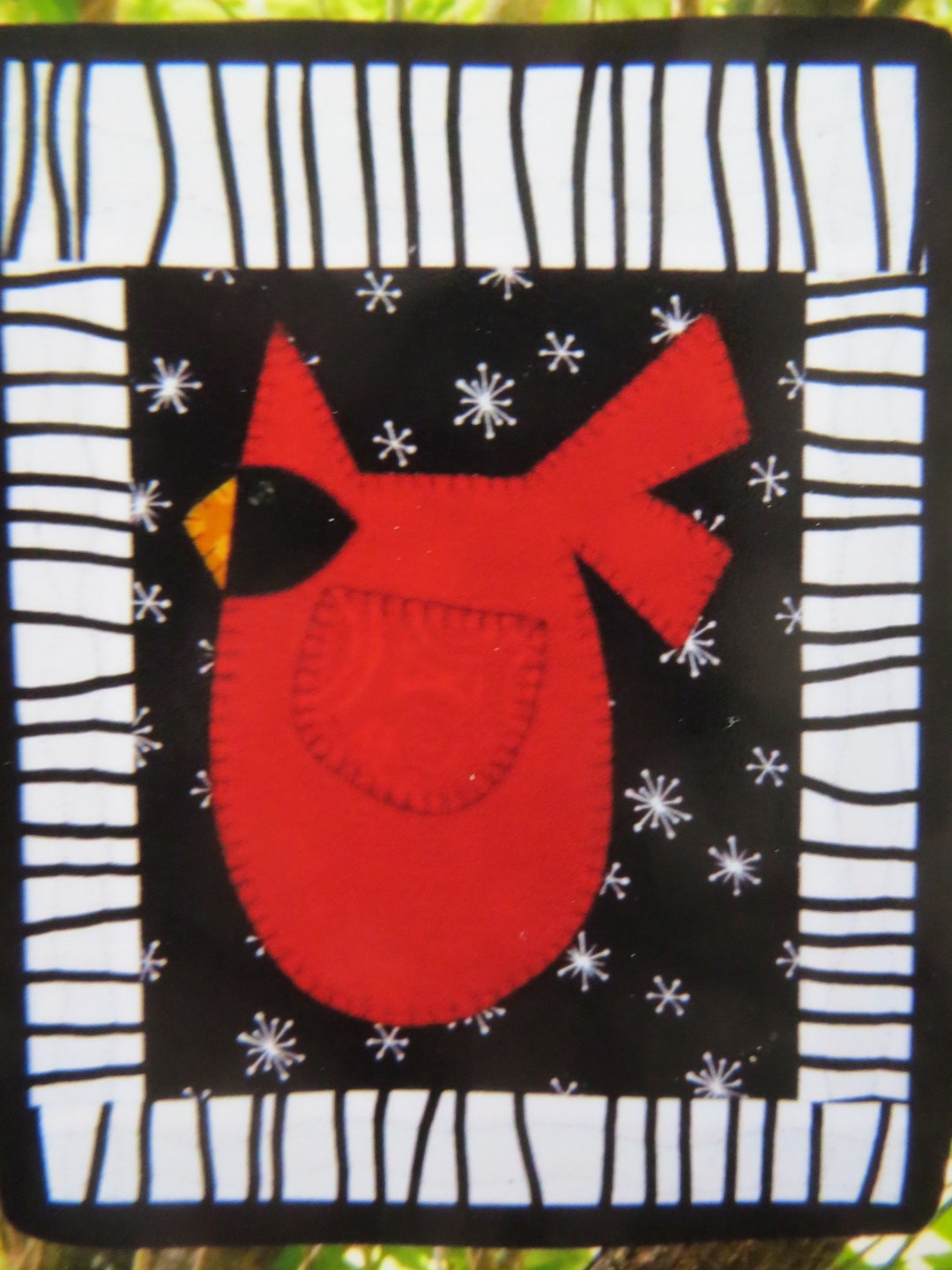 Winter Cardinal Quilt Pattern Bloomin' Minds 802, 8 X 11 Inches ...