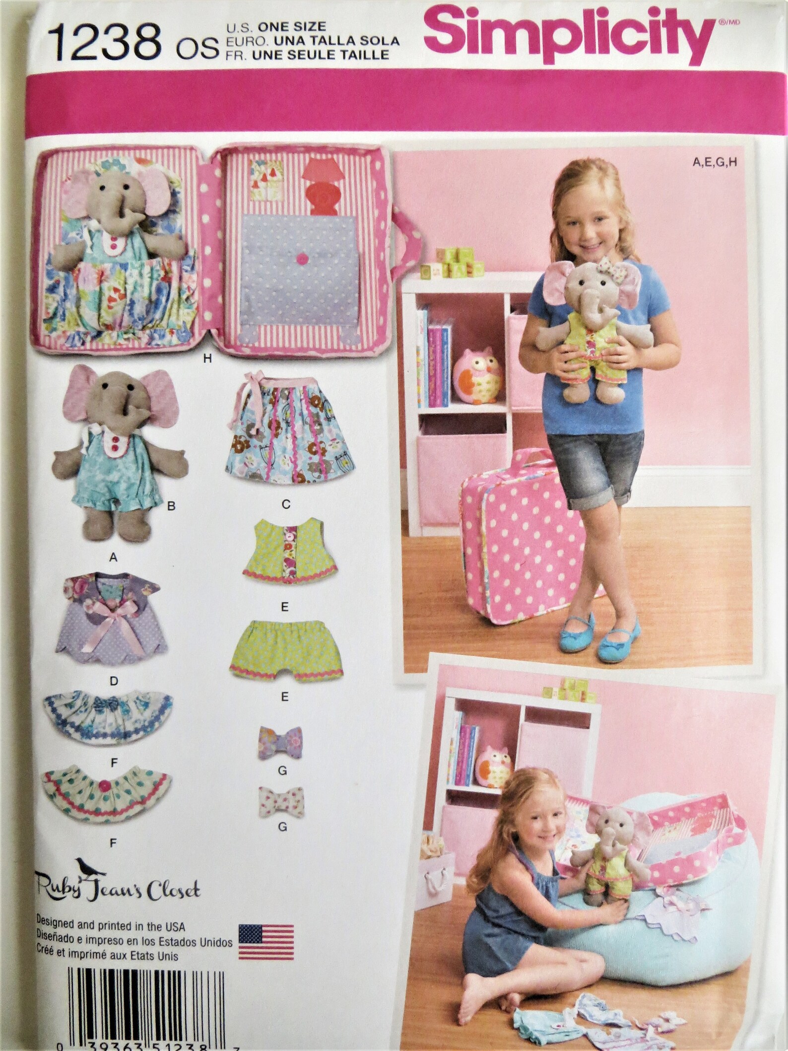 Simplicity 1238 Sewing Pattern for a Stuffed 12 | Etsy