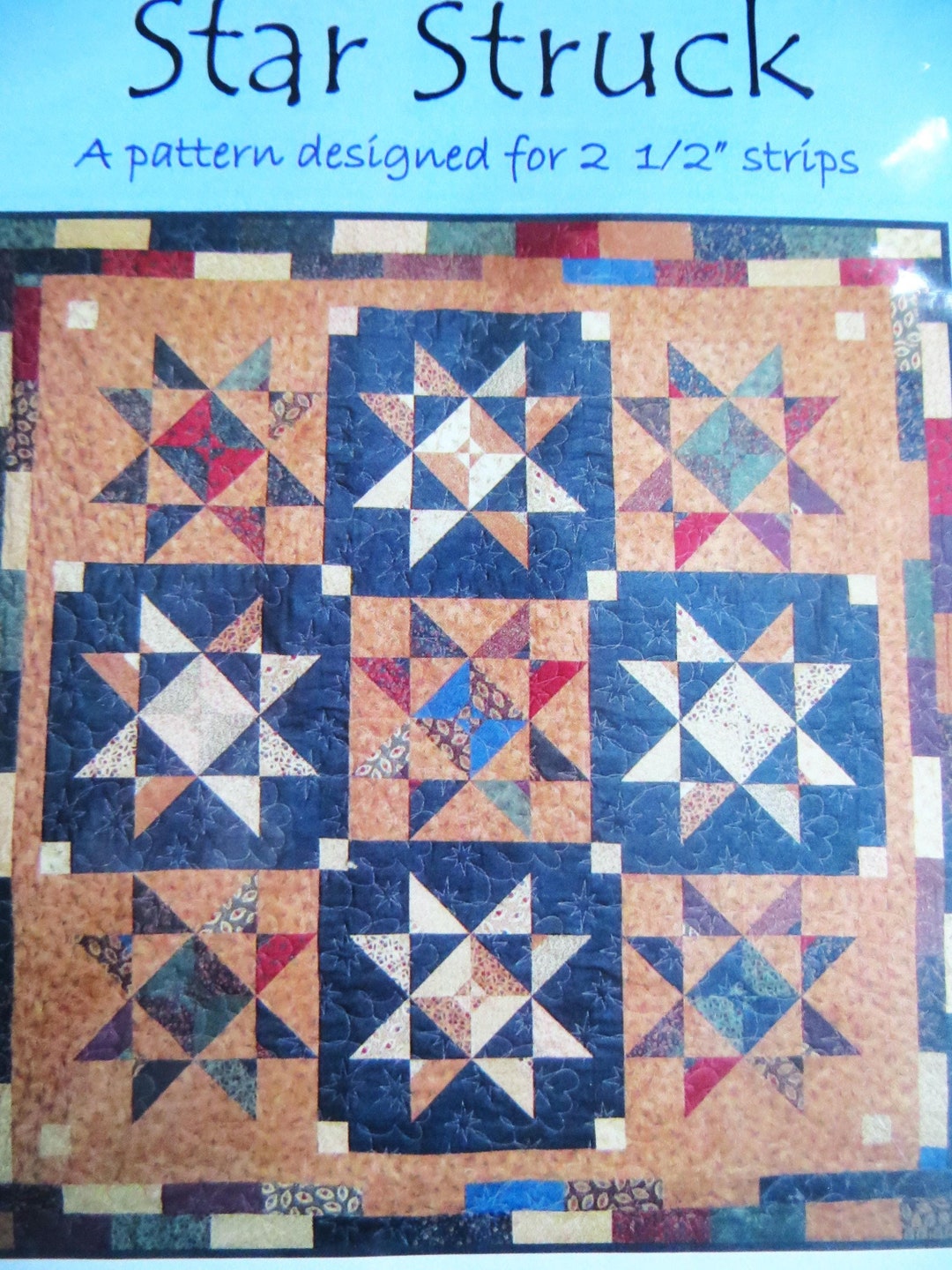 Star Struck Quilt Pattern, Cozy Quilt Designs Srr-star, Strip Club Pattern, 8 Pointed Star ...