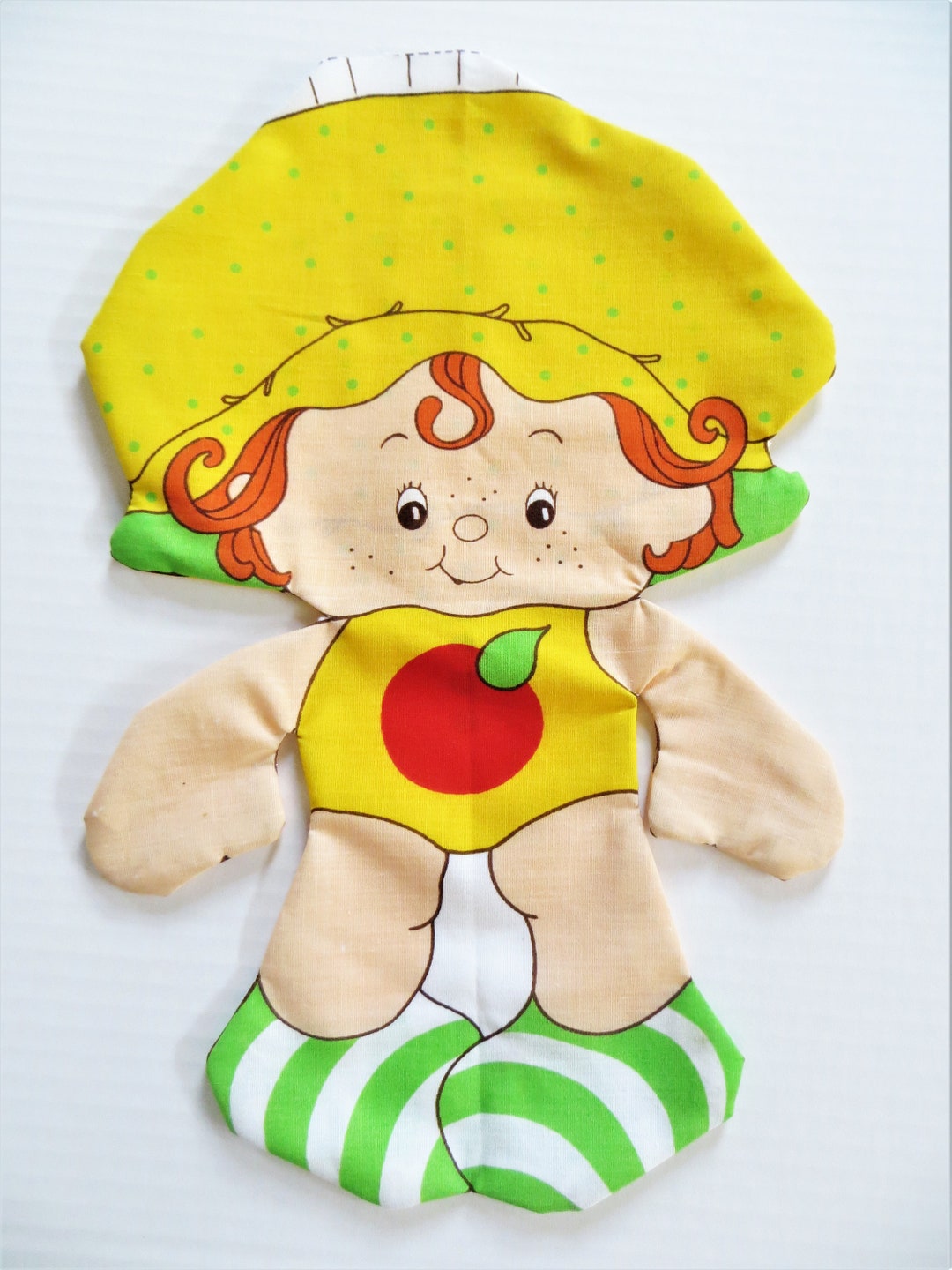 Strawberry Shortcake's Pal "apple Dumpling" Fabric Panel, Already Sewn ...
