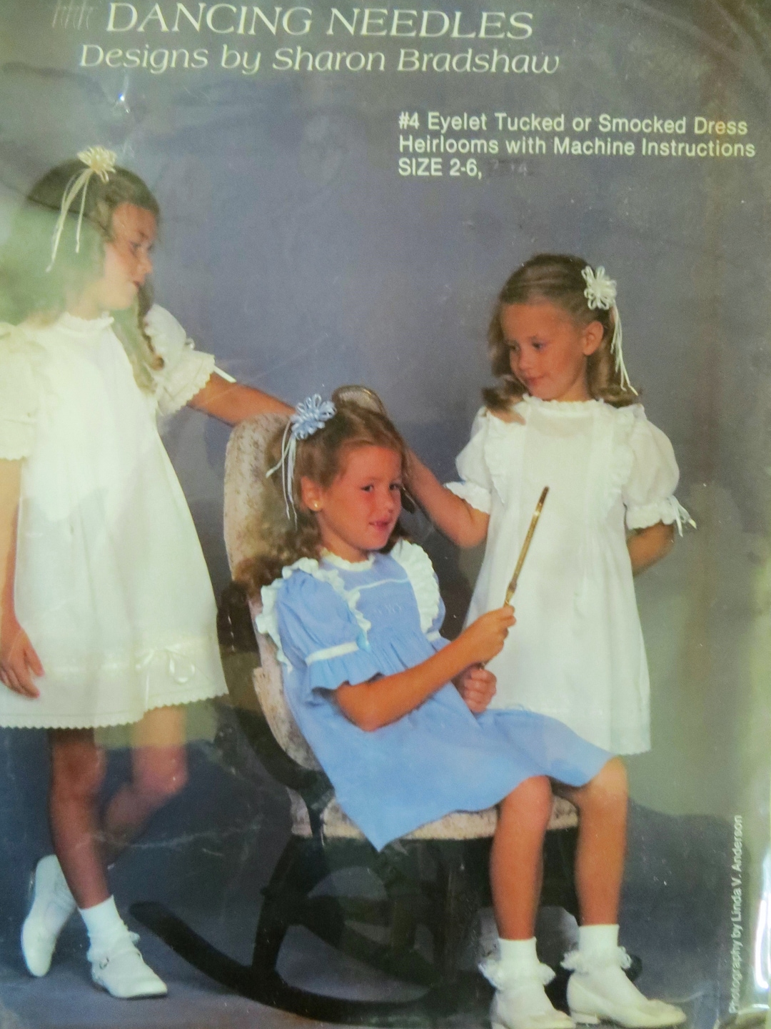 Girl's Tucked Smocked Heirloom Dress Pattern, Dancing Needles #4 Sharon ...