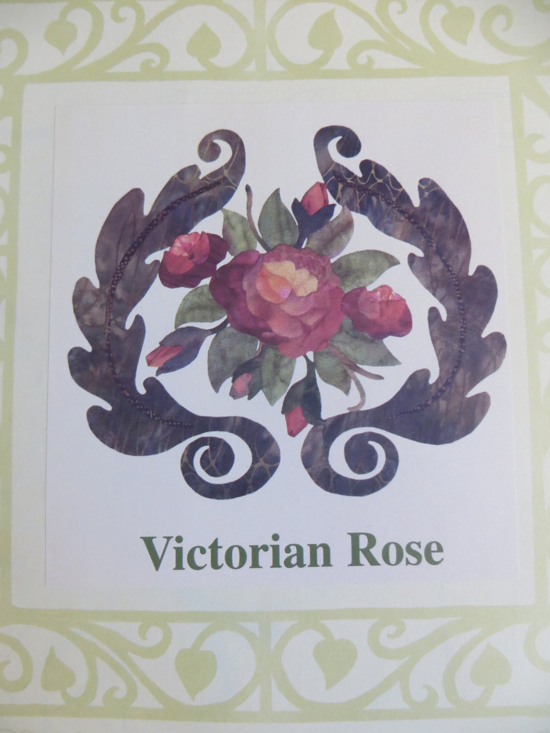 Victorian Rose Applique Pattern, Dinah Jefferies Quilt Pattern, Garden ...