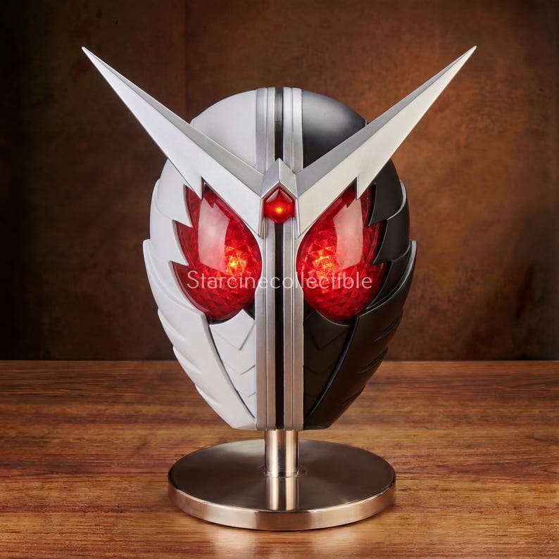 Kamen Rider Double Helmet, Tokusatsu Cosplay With LED Lights - Etsy