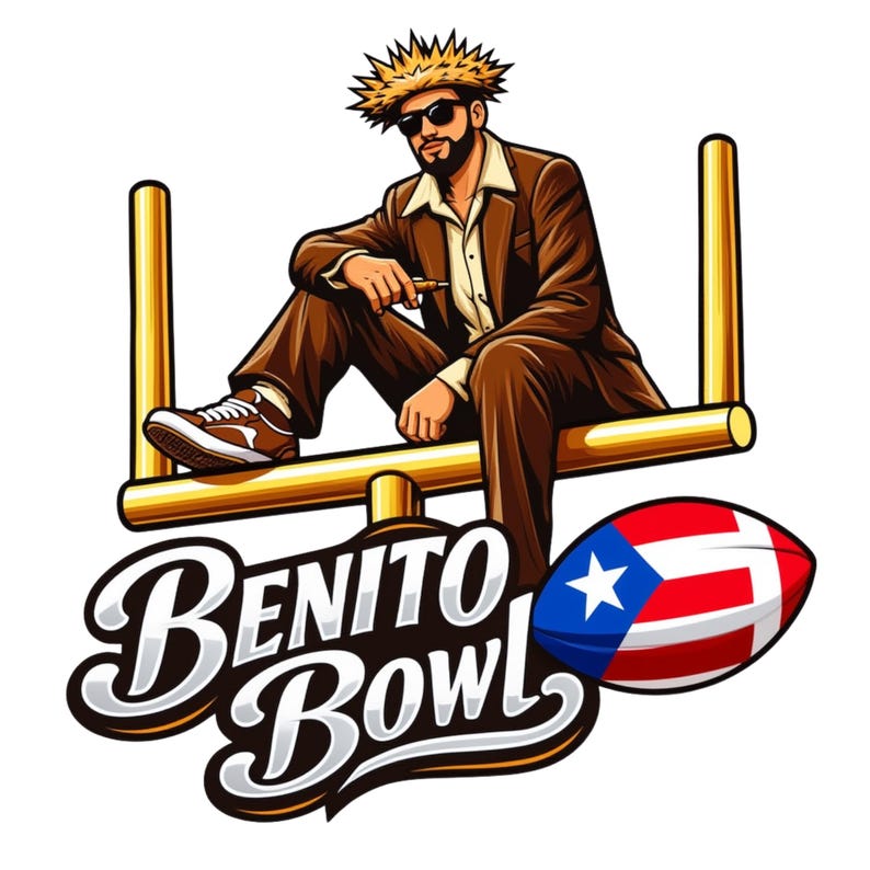 Benito Bowl Cartoon Sweatshirt Design | Custom Puerto Rico Inspired ...