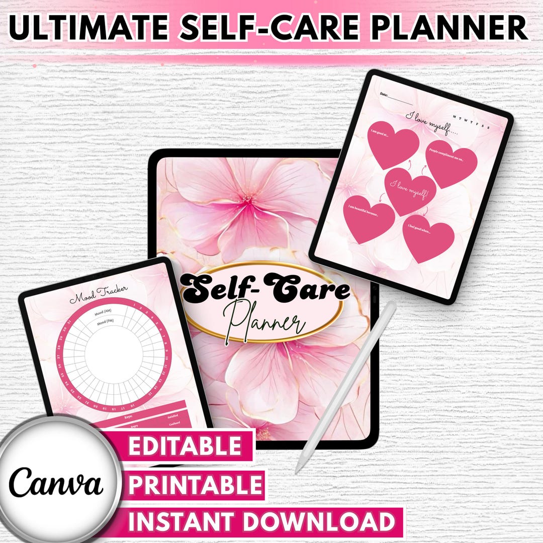 Ultimate Self-care Planner for Women | Wellness Workbook, Mindset ...