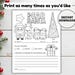 Letter to Santa Coloring Page Printable, Christmas Wish List, Activity ...