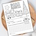 Letter to Santa Coloring Page Printable, Christmas Wish List, Activity ...