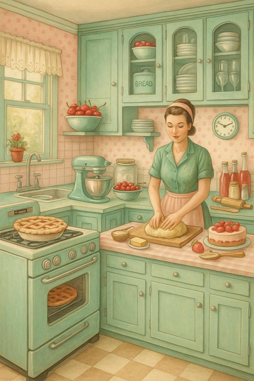 1950s Retro Kitchen Junk Journal Kit – Printable Vintage Ephemera ...