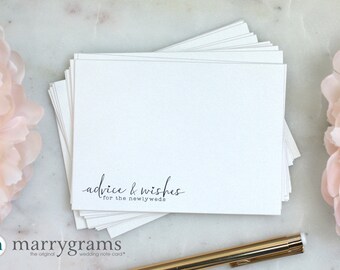 Wedding Advice Cards | Etsy