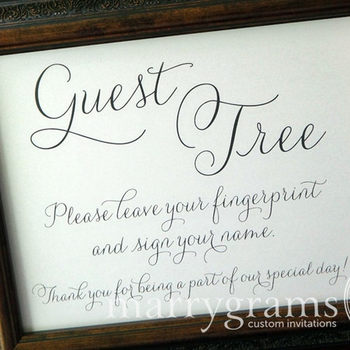 PRINTABLE Guest Tree Wedding Sign Please Sign Our Guestbook | Etsy