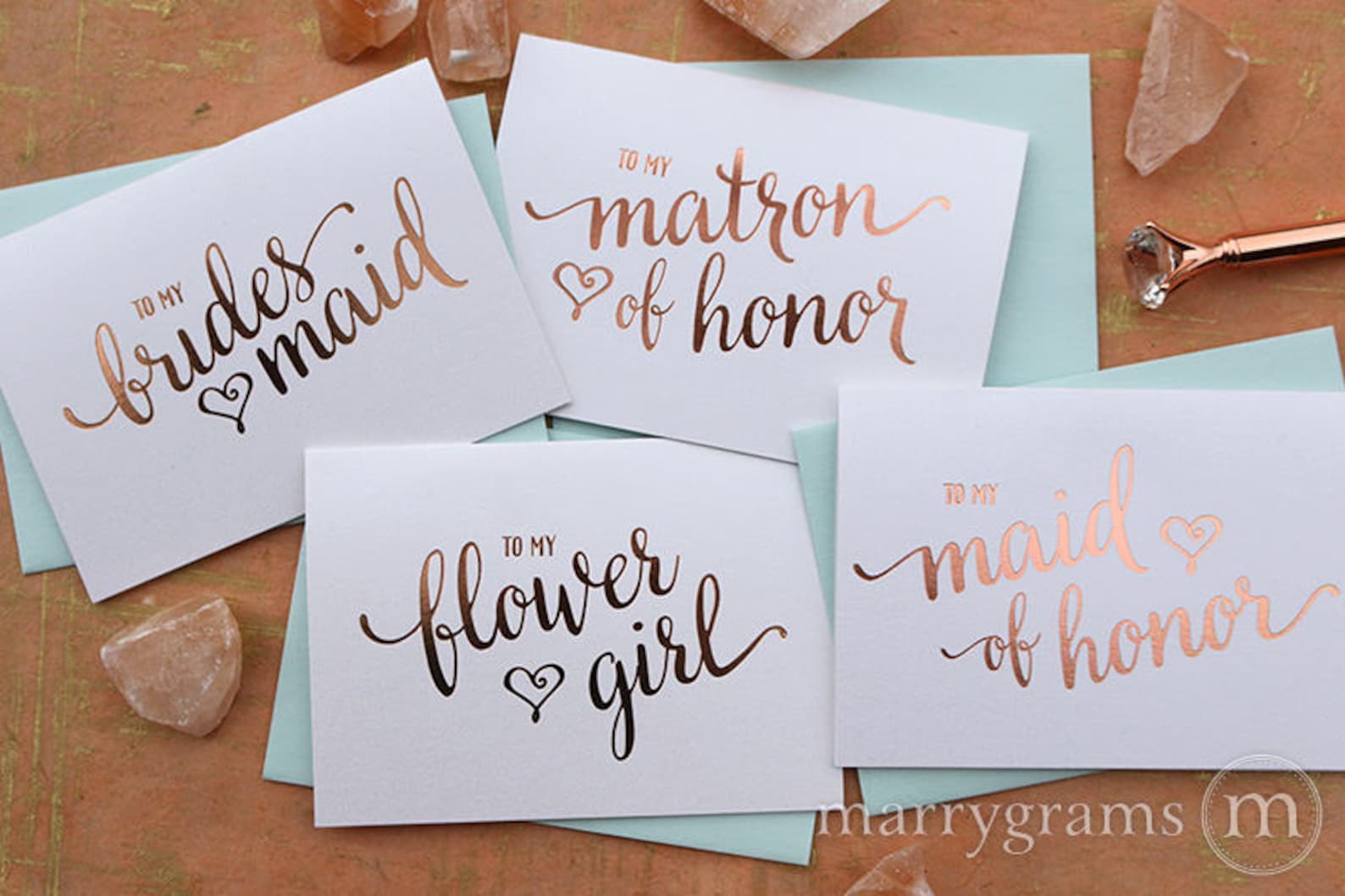 ROSE GOLD FOIL Wedding Card to Your Bride or Groom to My on - Etsy