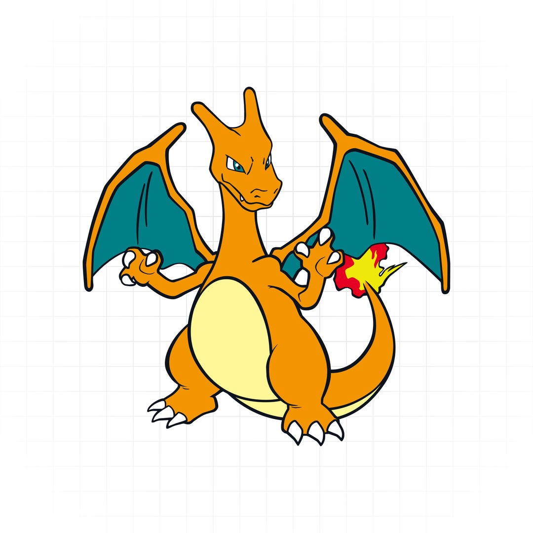 Charizard Svg, Pokemon Charizard Svg, Charizard Clipart, Png Cut File ...