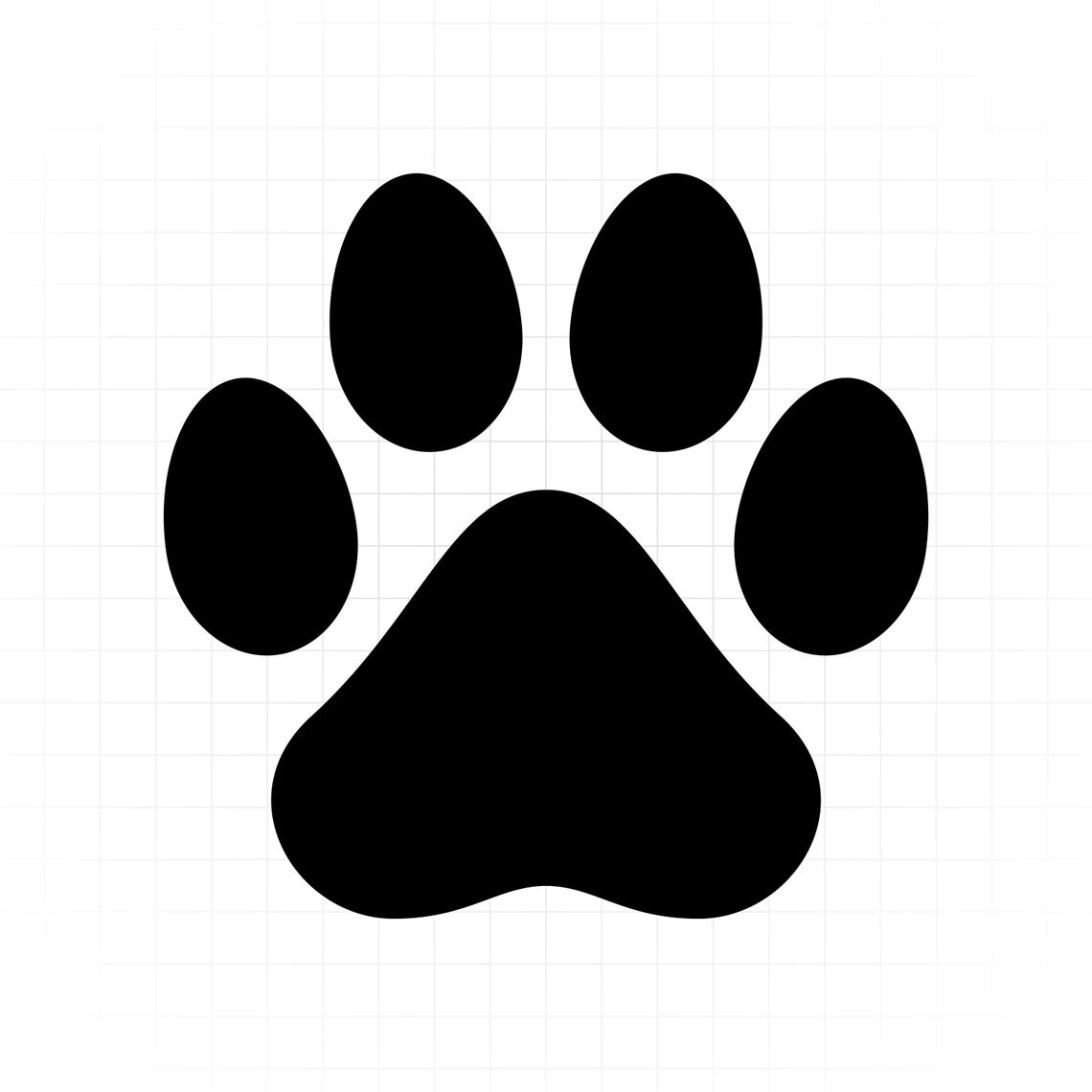 Dog Paw Print SVG, Animal Paw Cut File (digital Download) - Etsy
